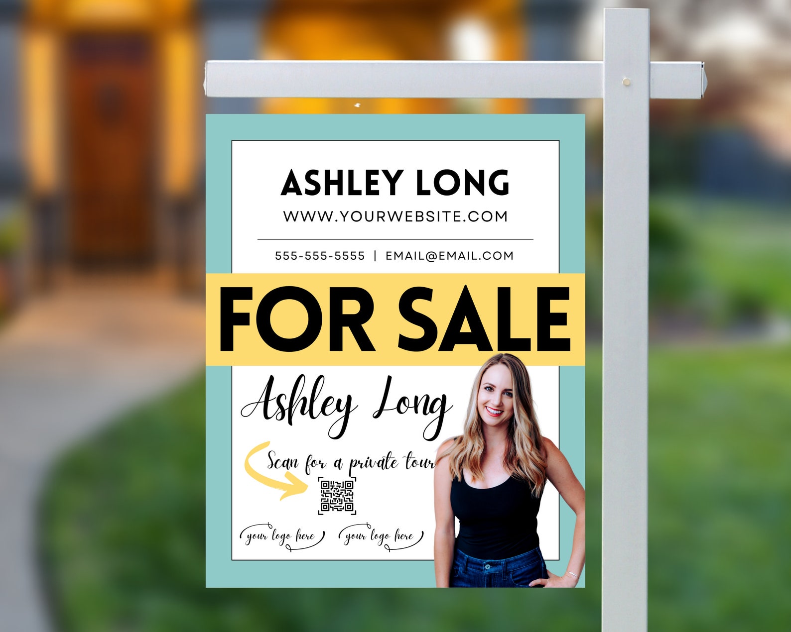 Realtor for Sale Sign Template, Property Sign Design - Etsy
