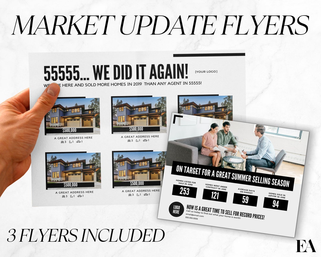 Market Update Real Estate Flyer Template Market Update Realtor ...