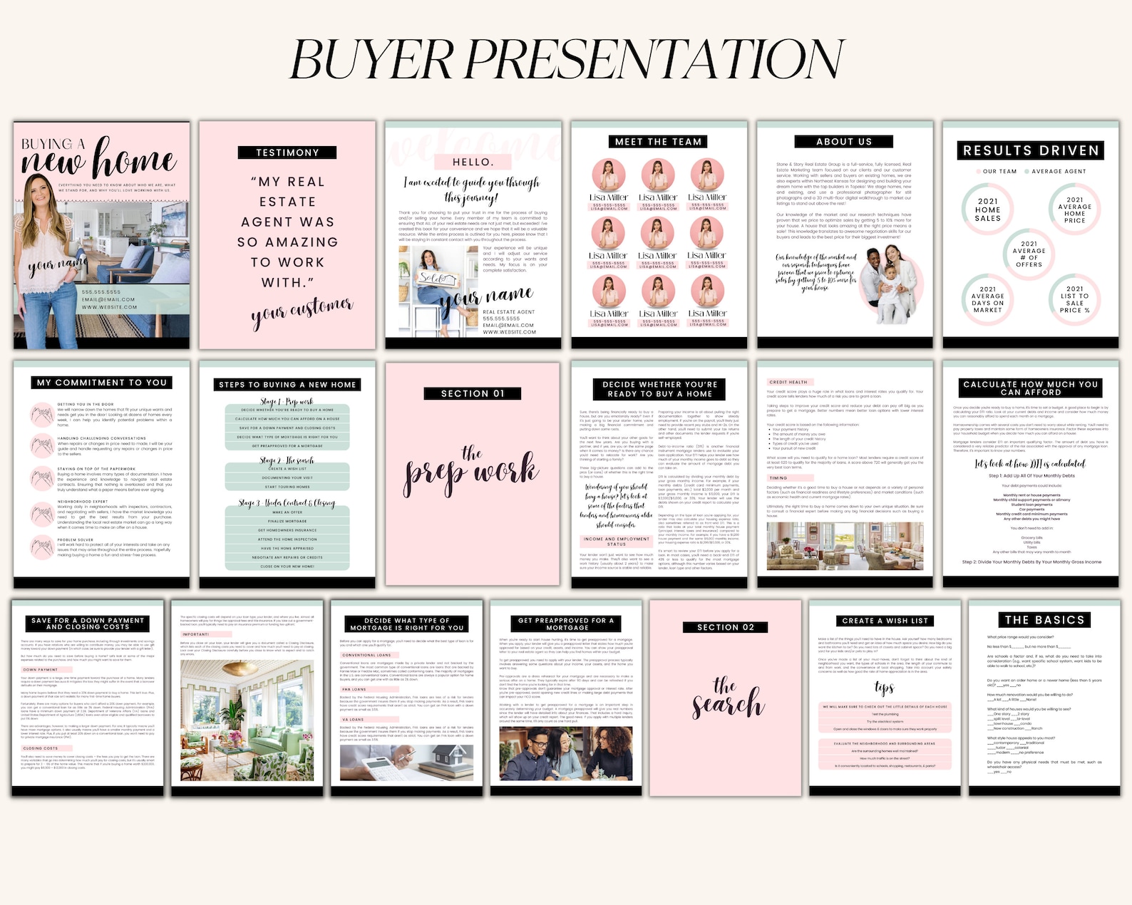 Seller Guide and Buyer Guide Bundle, List Presentation for Real Estate ...