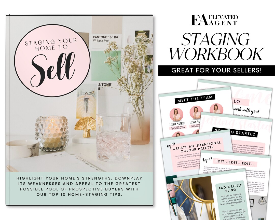 Real Estate Home Staging Guide, Staging Checklist, Realtor Listing ...