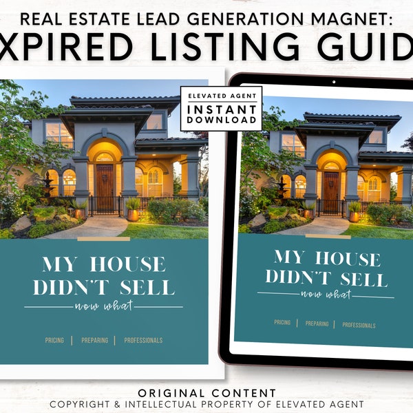 Real Estate Expired Listing Flyer Expired Listing Presentation Packet Expired - Etsy
