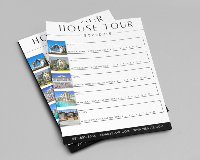 Real Estate Flyer, Home Tour Schedule, Realtor Flyer, Real Estate ...
