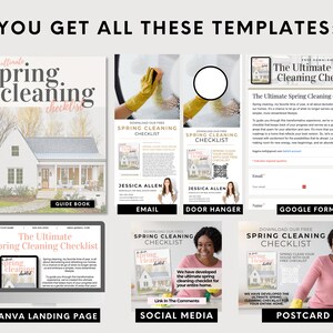 Spring Cleaning Checklist, Real Estate Bundle, Cleaning Schedule, House ...