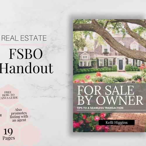 FSBO Guide FSBO for Sale by Owner Letter Real Estate - Etsy