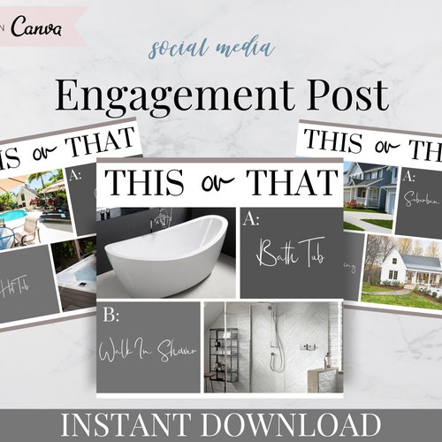 Real Estate Fall Facebook Posts Social Media Marketing - Etsy