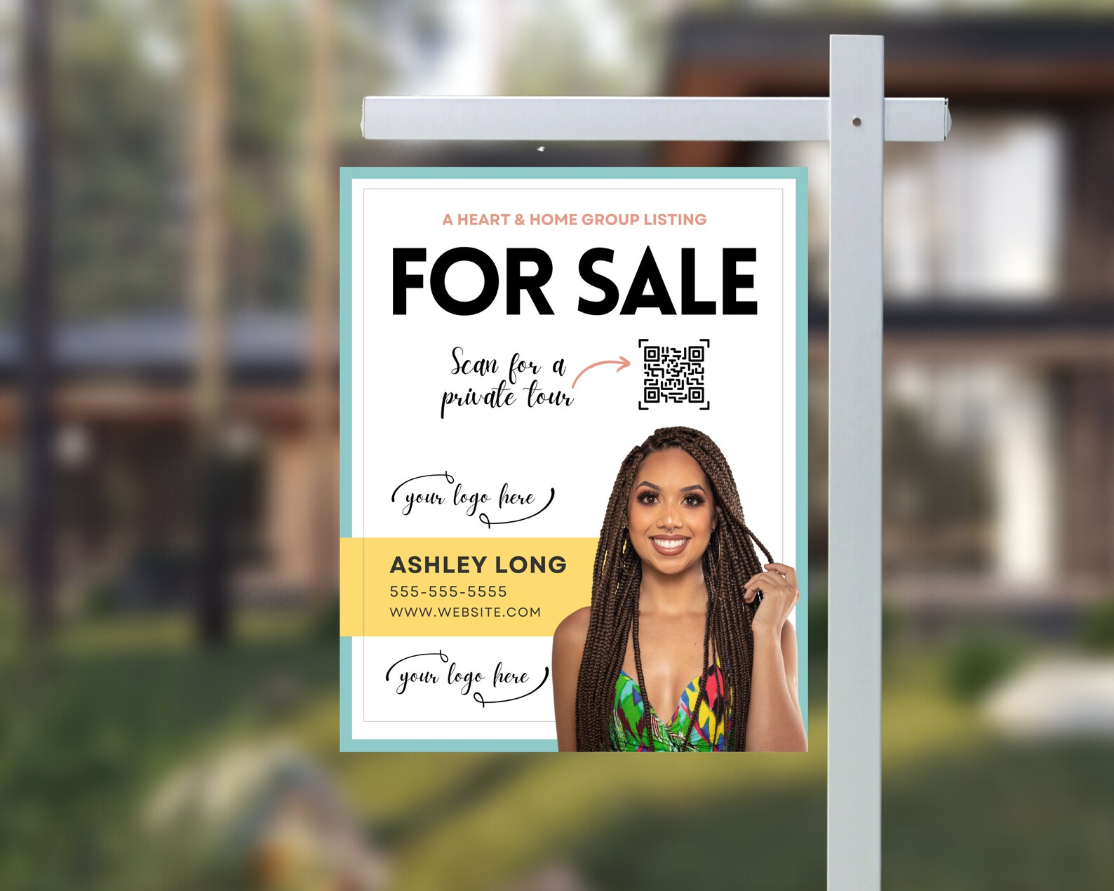 Realtor for Sale Sign Template, Property Sign Design - Etsy