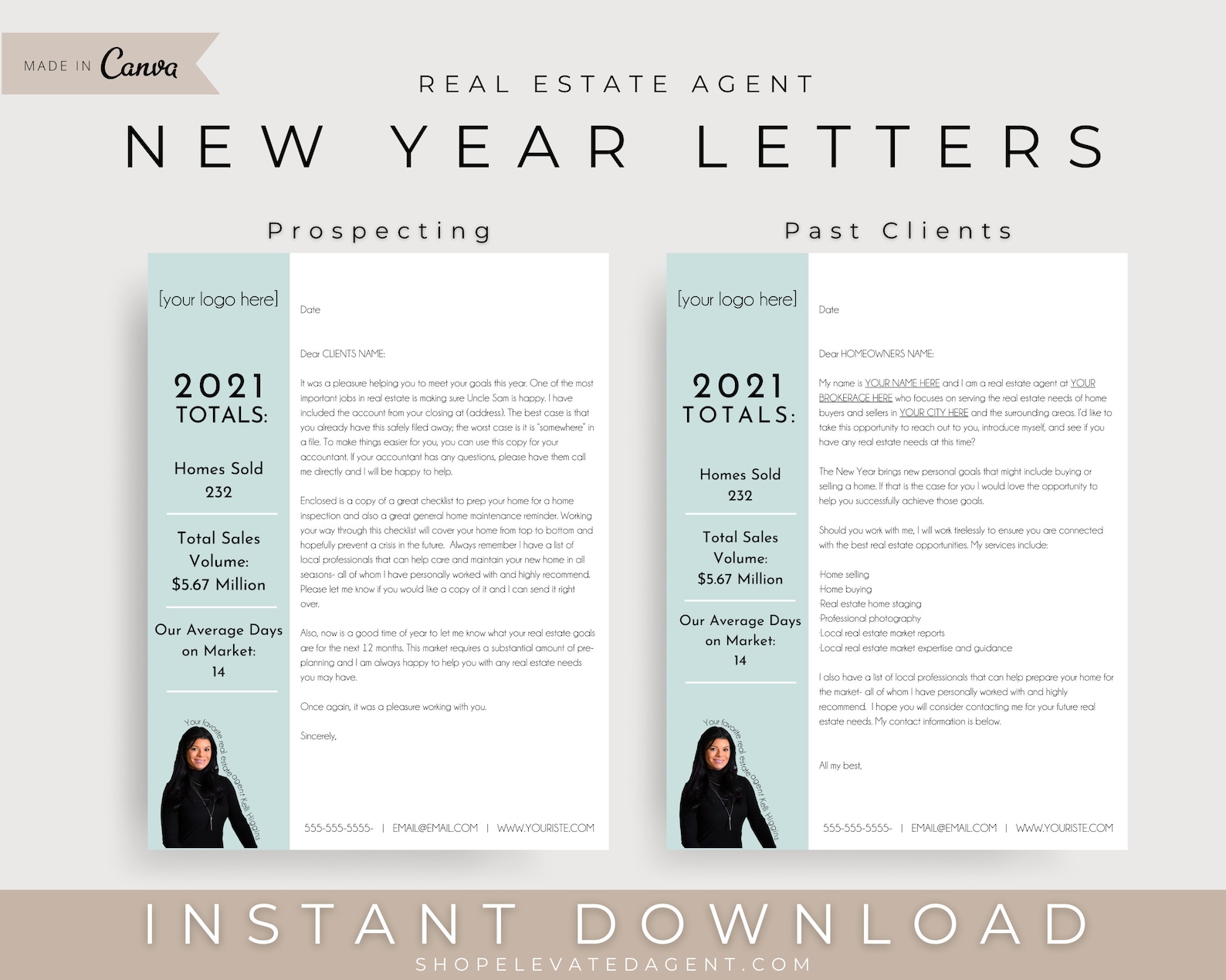Real Estate New Year Letter, Real Estate Letter, Seller Prospecting ...