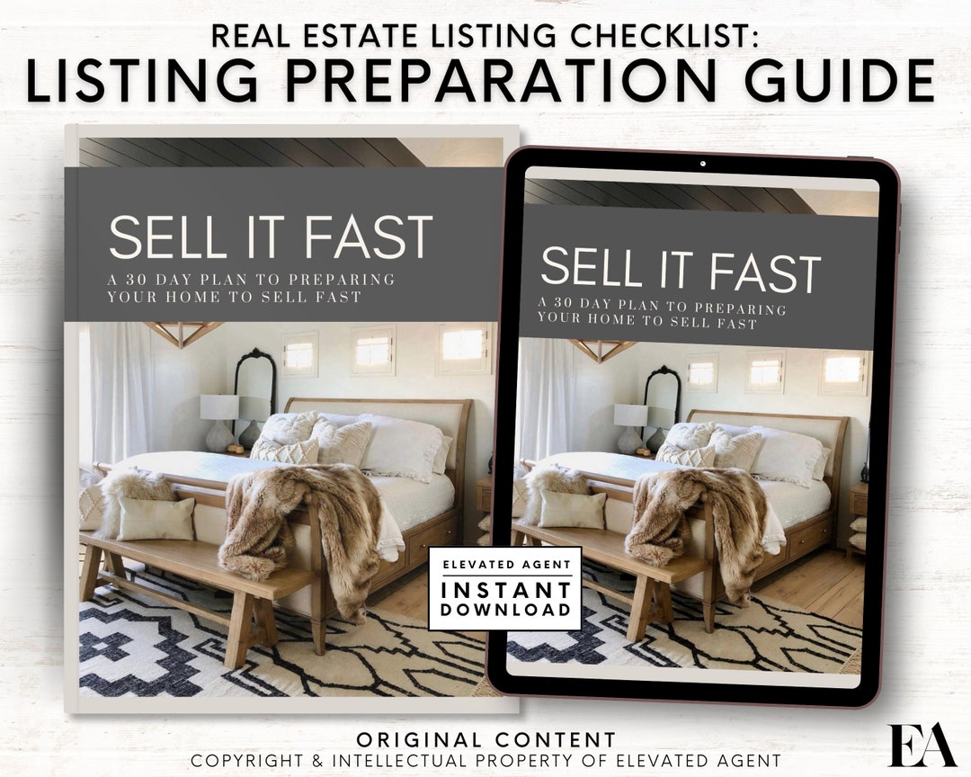 Real Estate Listing Presentation Sell It Fast Guide Realtor Packet Real ...