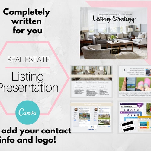 20 Page Real Estate Listing Presentation Realtor CMA Packet | Etsy