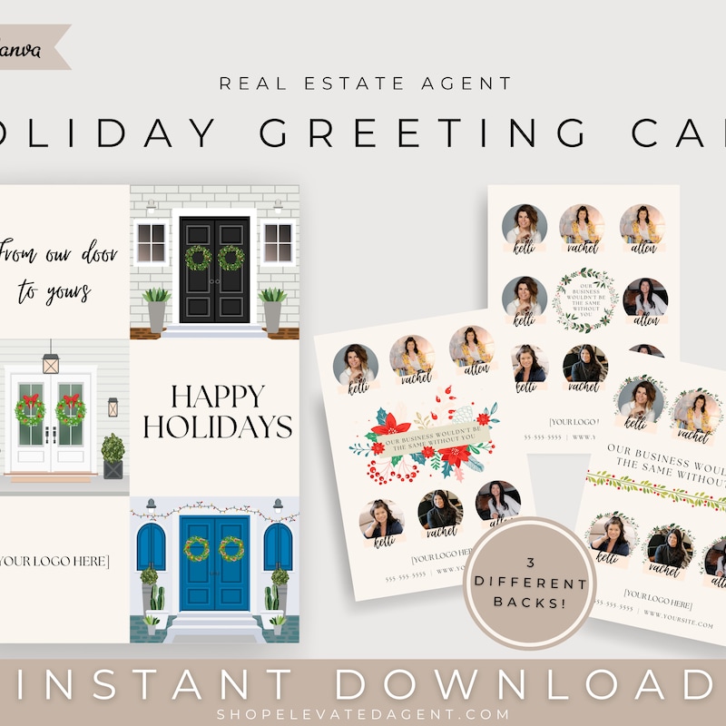 Realtor Christmas Cards - Etsy