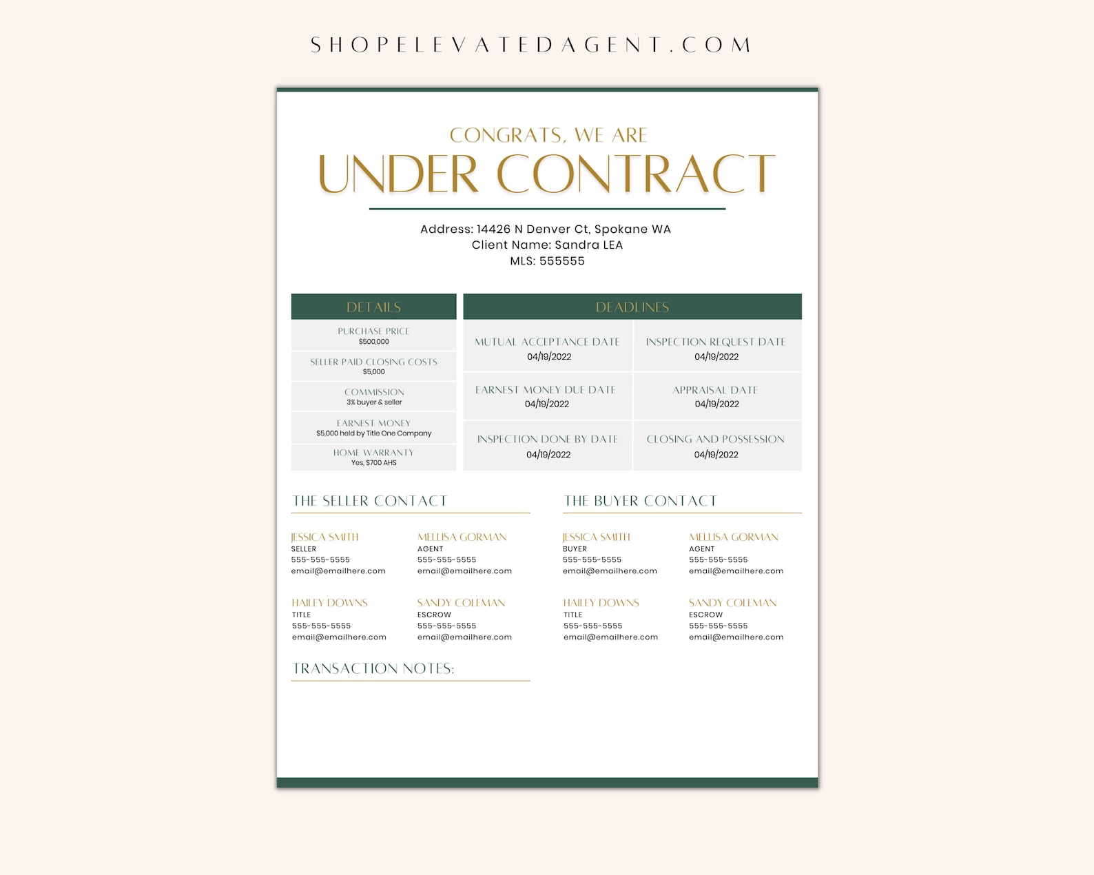 Under Contract Timeline, Real Estate Leads, Real Estate Closing ...