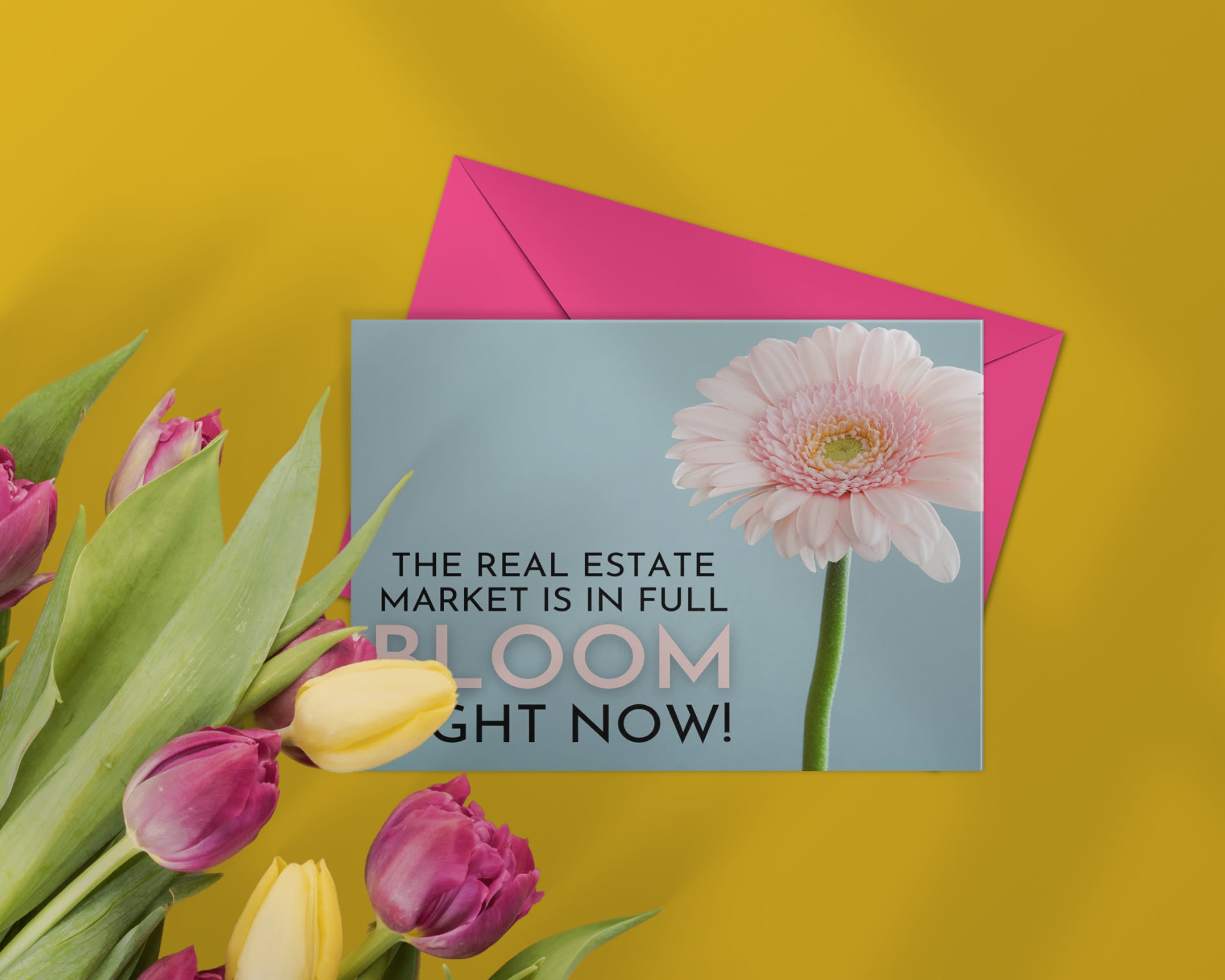 Real Estate Hello Spring Postcard, Realtor Marketing Template (instant ...