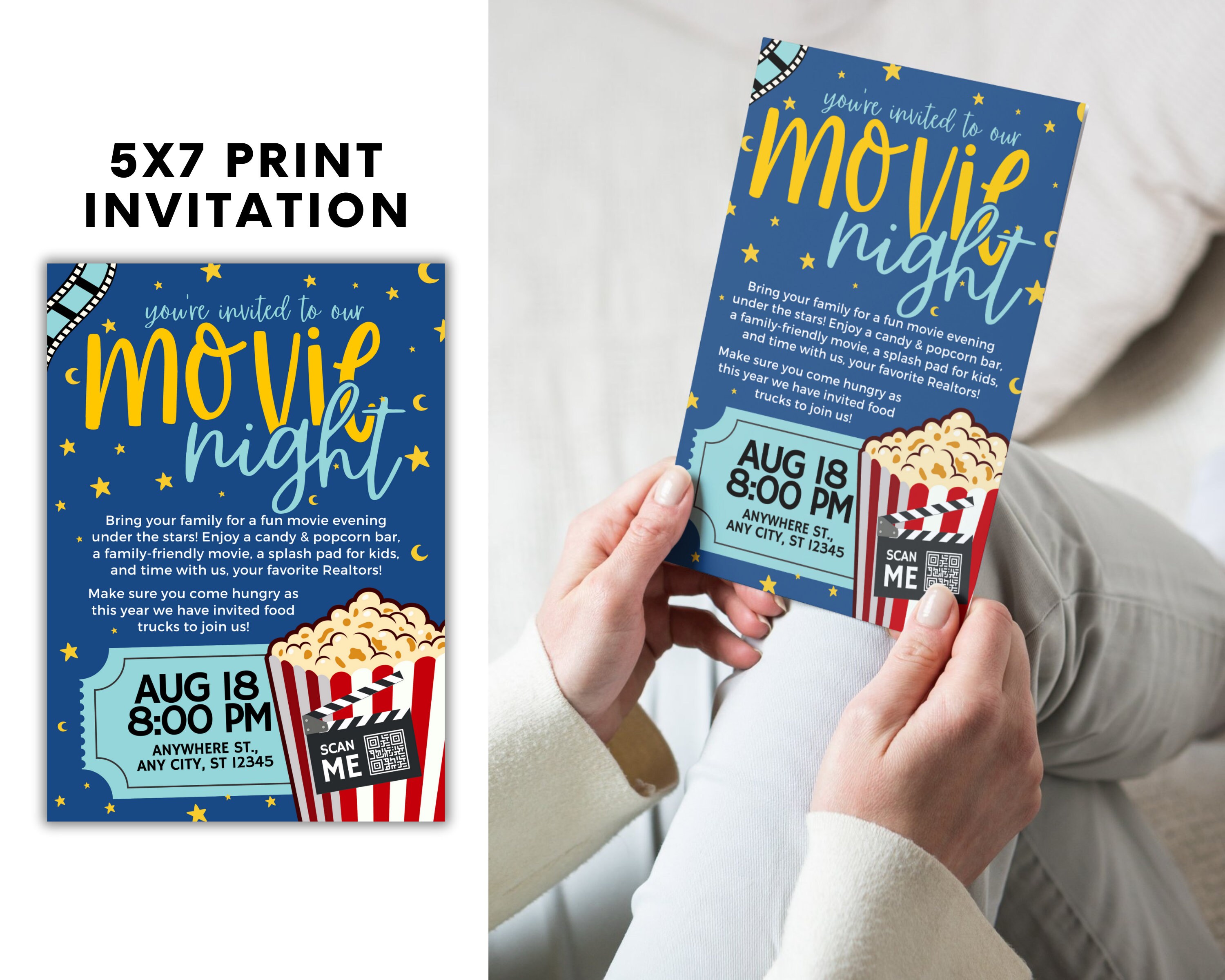 Movie Night Real Estate Client Event Bundle, Movie Night Template ...