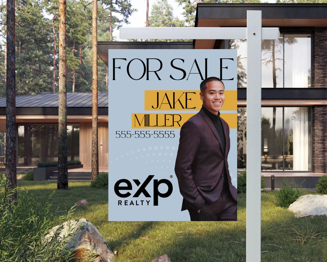Real Estate for Sale Sign Template, Sign Rider (canva) - Etsy Canada
