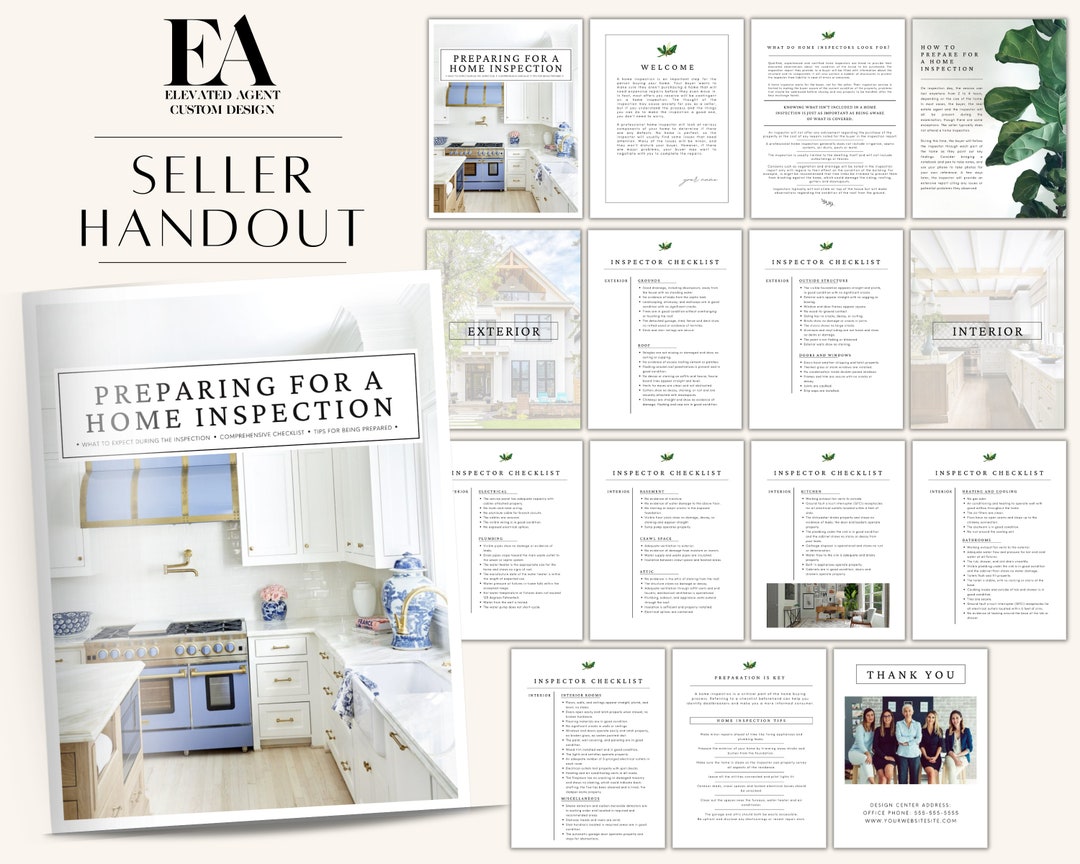 Home Inspection Preparation Checklist, Prepare for a Home Inspection ...