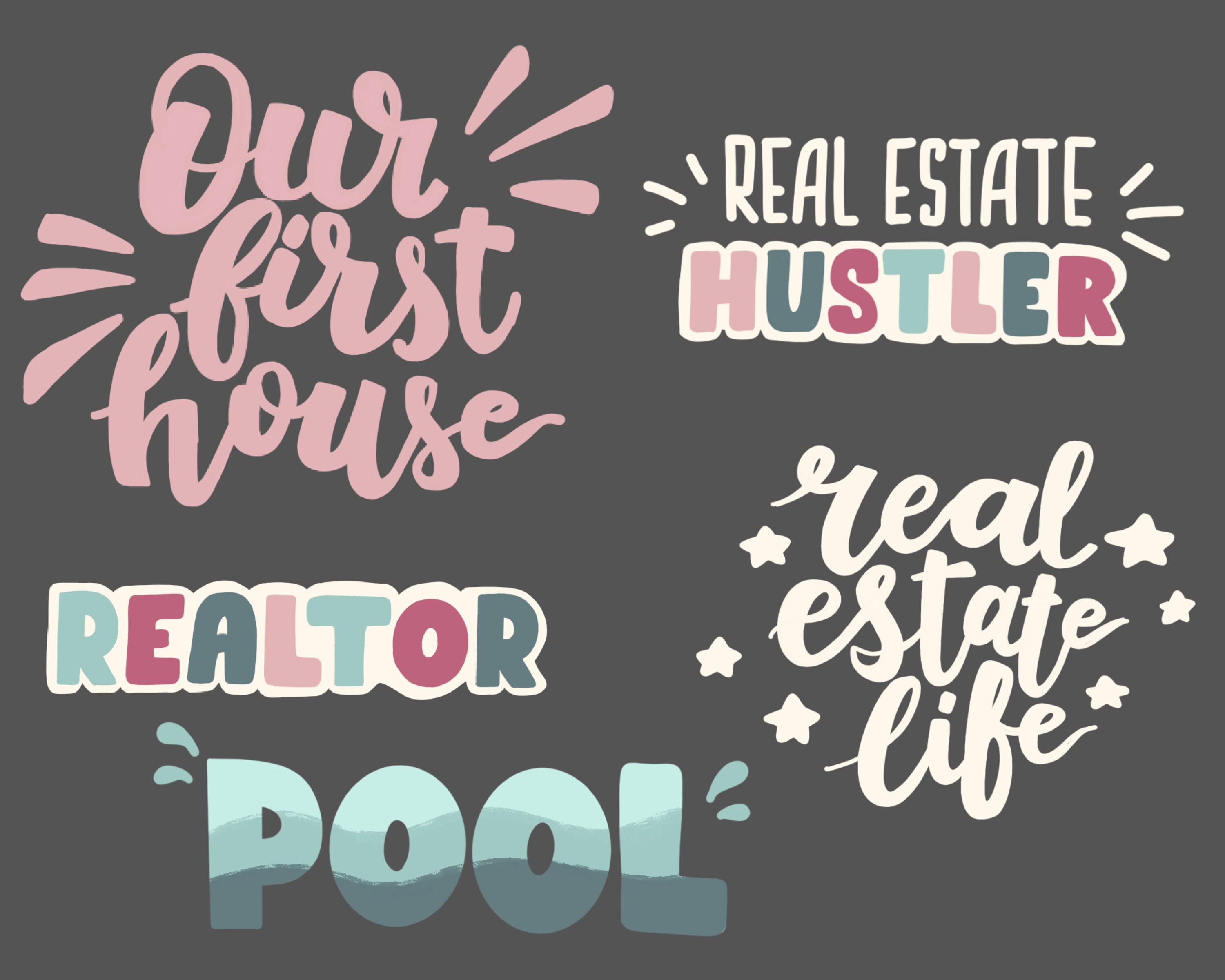 Real Estate Instagram Stickers, Real Estate Template, Realtor Stickers ...