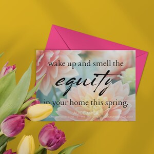 Real Estate Hello Spring Postcard, Realtor Spring Card, Realtor Farming ...