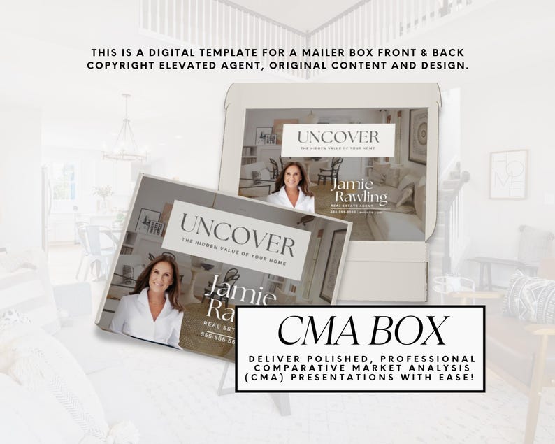 CMA Box Template, Realtor CMA Packet, Custom Cma Box, Real Estate ...