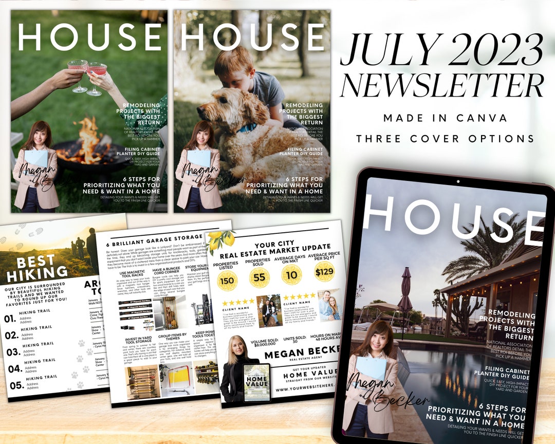 July Real Estate Newsletter Template July Real Estate Newsletter ...