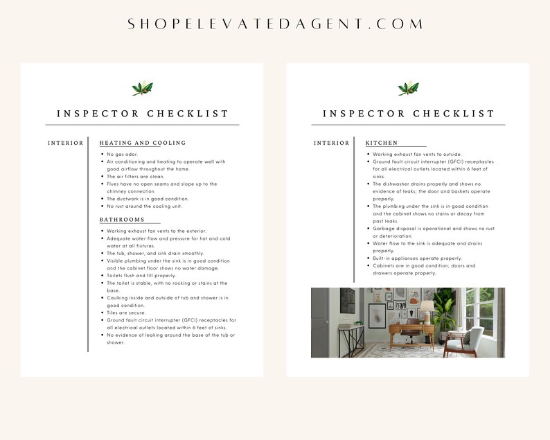 Home Inspection Preparation Checklist Prepare for a Home - Etsy
