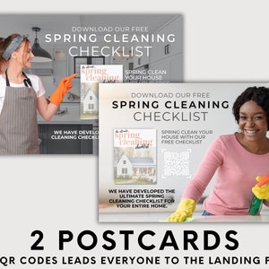 Spring Cleaning Checklist, Real Estate Bundle, Cleaning Schedule, House ...