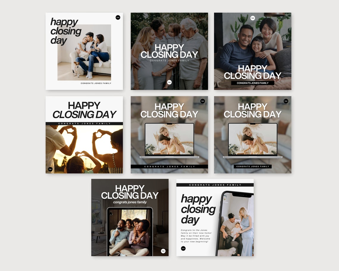 Real Estate Closing Day Feed Posts, Realtor Instagram, Real Estate ...