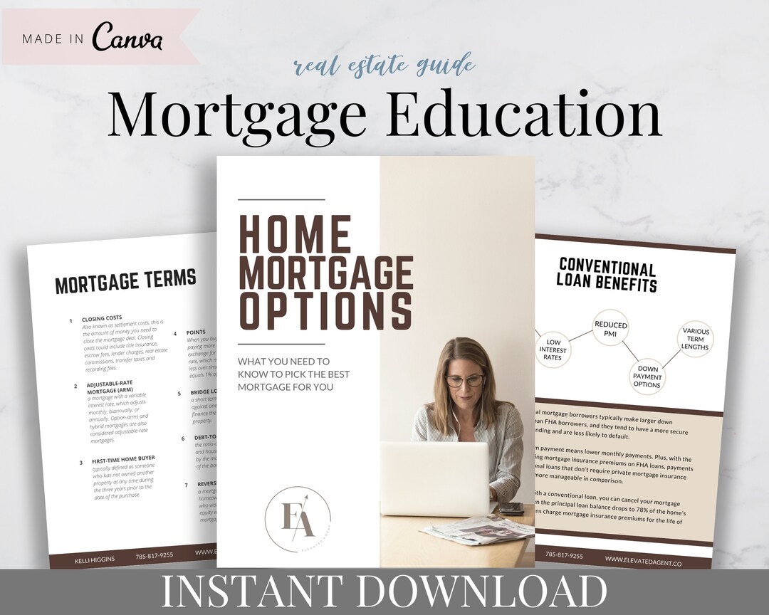 Mortgage Guide Mortgage Loan Officer Marketing Mortgage Buying - Etsy