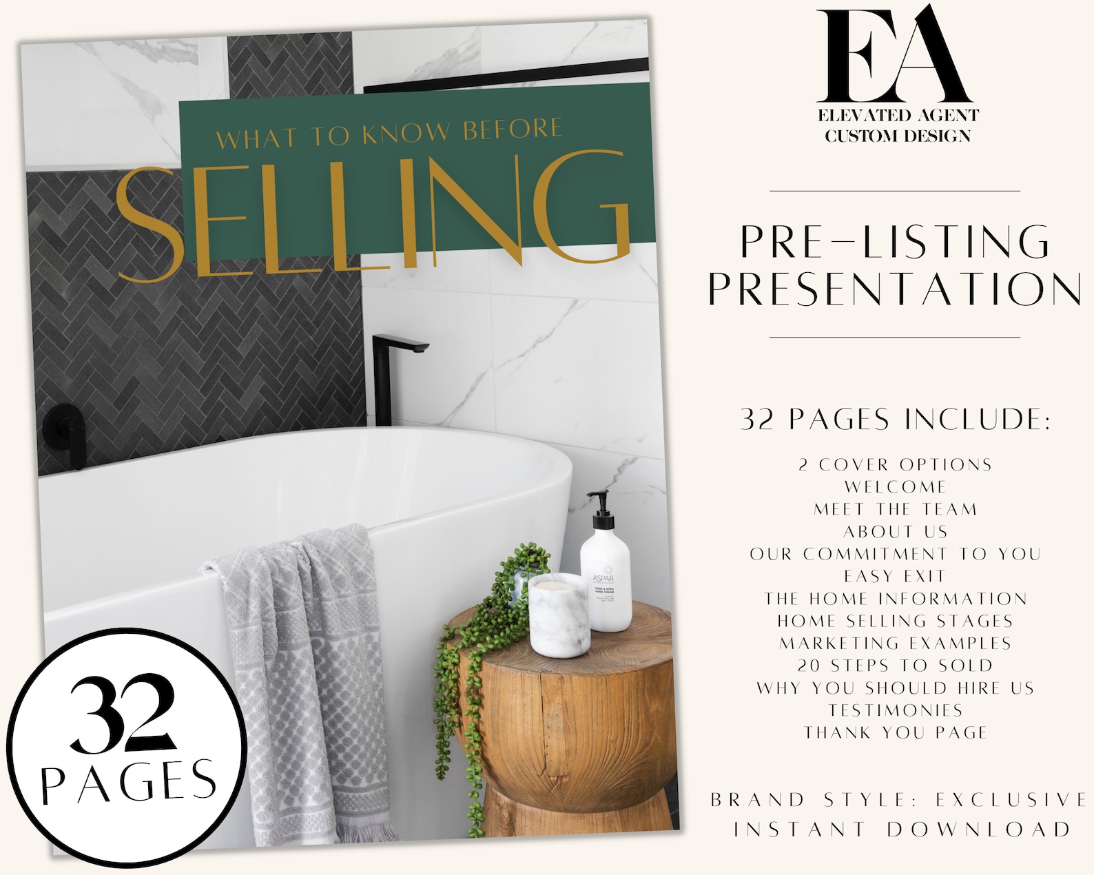 Seller Pre-listing Presentation Real Estate Template Real - Etsy