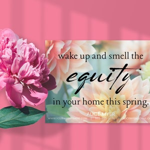 Real Estate Hello Spring Postcard, Realtor Spring Card, Realtor Farming ...