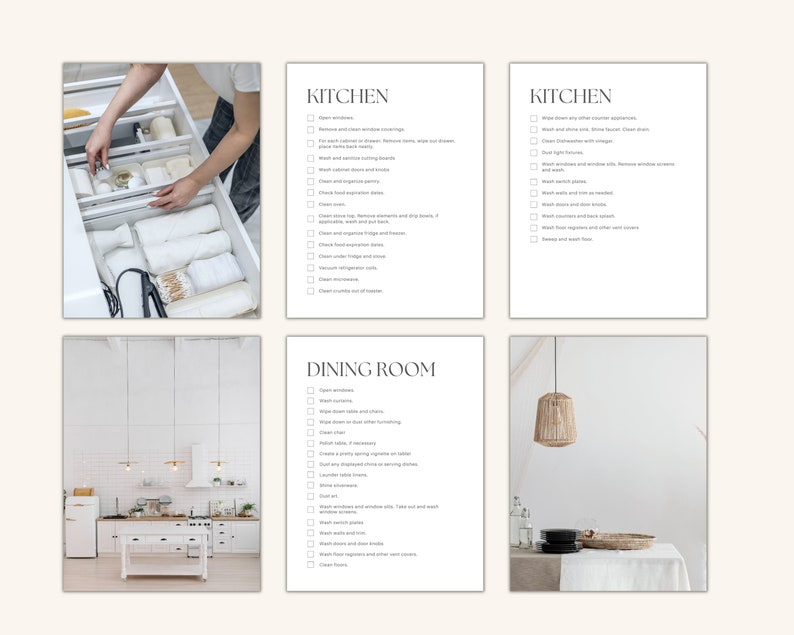 Real Estate Spring Cleaning Checklist, Real Estate Template, Realtor ...