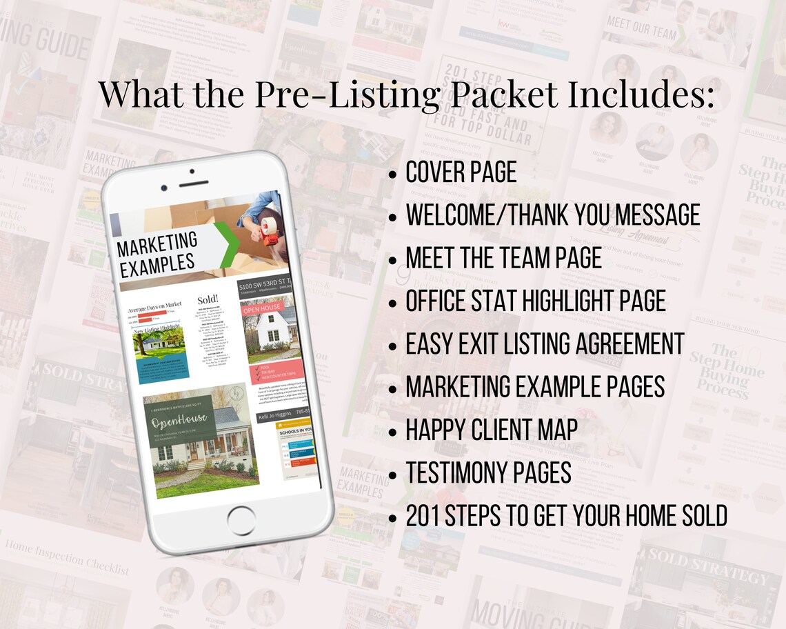 Pre-listing Presentation Packet Real Estate Template Real - Etsy