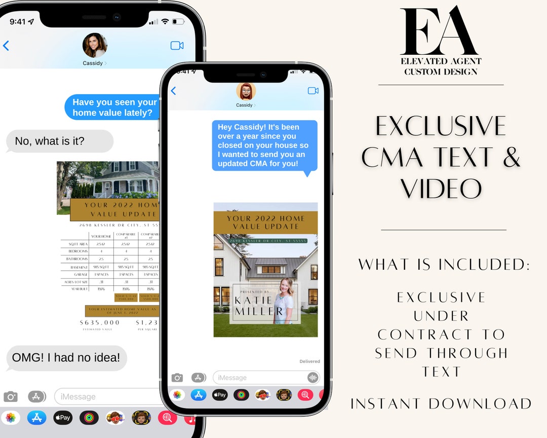 CMA Textable Update, CMA Video, Home Value Update, Home Equity Update, Real Estate Text Message ...