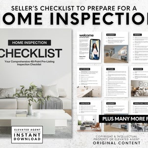 Home Inspection Checklist, Real Estate Template, Property Survey ...