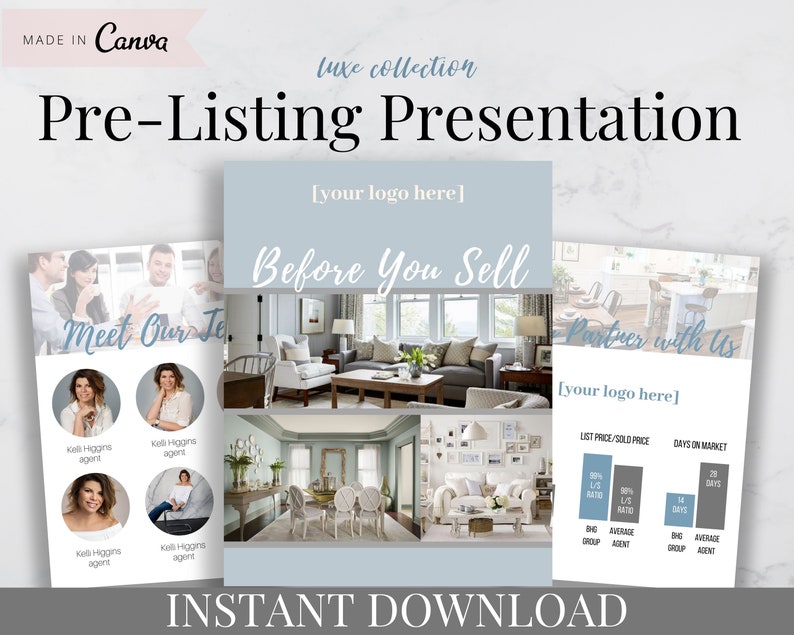 Seller Pre-listing Presentation, Real Estate Template, Real Estate ...