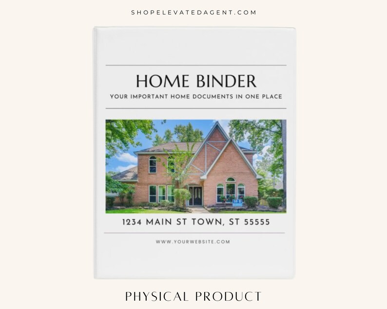 Real Estate Marketing Home Binder Real Estate Templates - Etsy