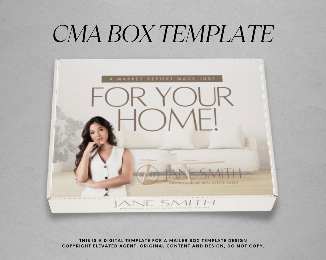 Real Estate CMA Box, Realtor Packet, Real Estate Template, Home Value ...