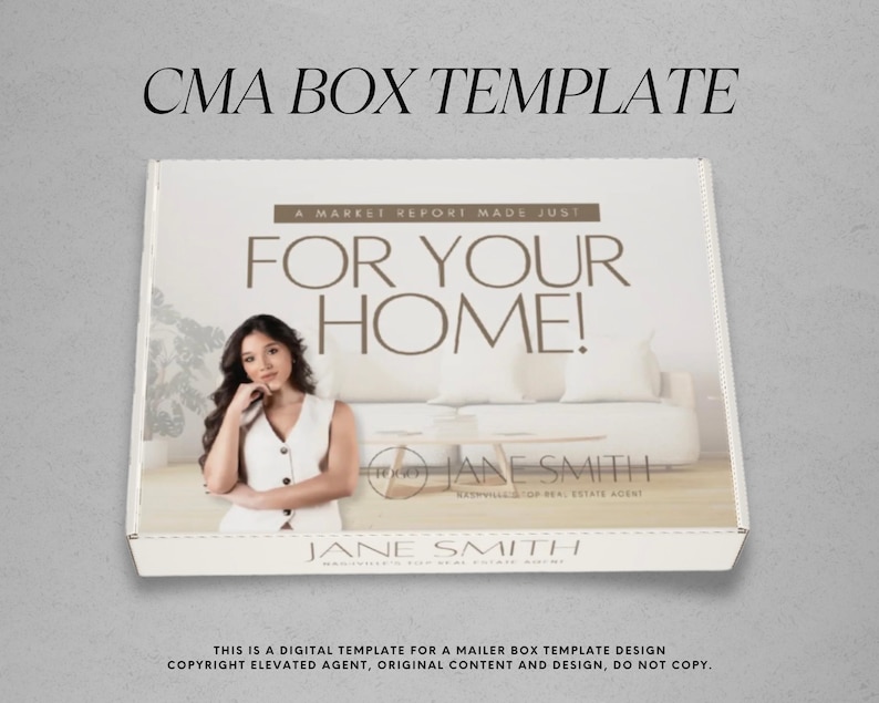 Real Estate CMA Box, Realtor Packet, Real Estate Template, Home Value ...