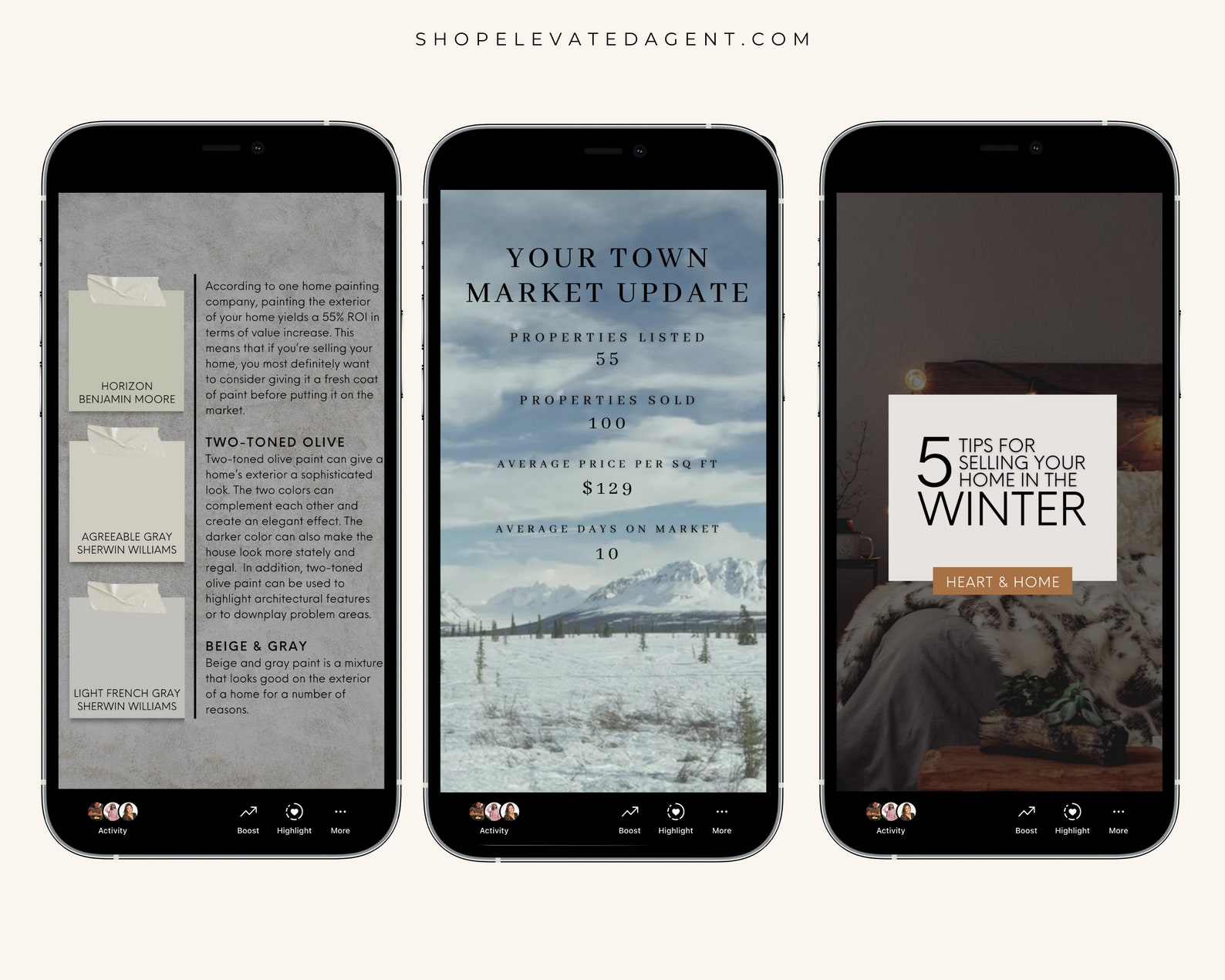 January Real Estate Social Media, Real Estate January Newsletter, Real ...