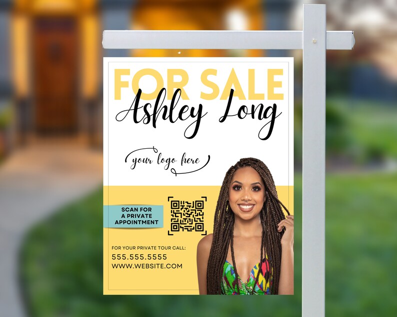 Realtor for Sale Sign, Property Sign Design, Open House Sign - Etsy