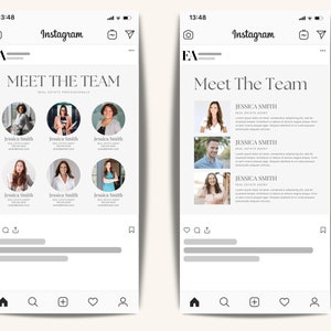 Meet the Team Template, About Us, Meet the Team Instagram Posts, Real ...