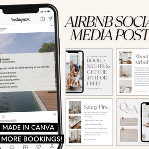 Airbnb Instagram Template, Airbnb Marketing, Airbnb Social Media ...