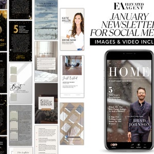January Real Estate Social Media, Real Estate January Newsletter, Real ...