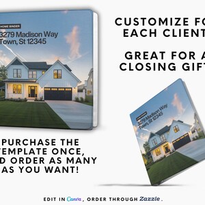 Real Estate Home Binder Template, Client Closing Gift, Home Buyer ...