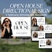 Open House Sign in Sheet, Editable Canva Template, Real Estate Open ...