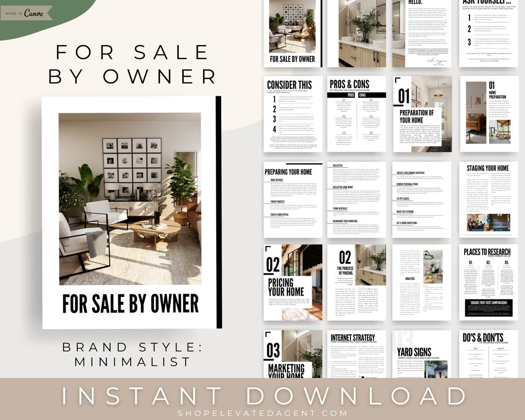 FSBO Guide FSBO for Sale by Owner Letter Real Estate - Etsy