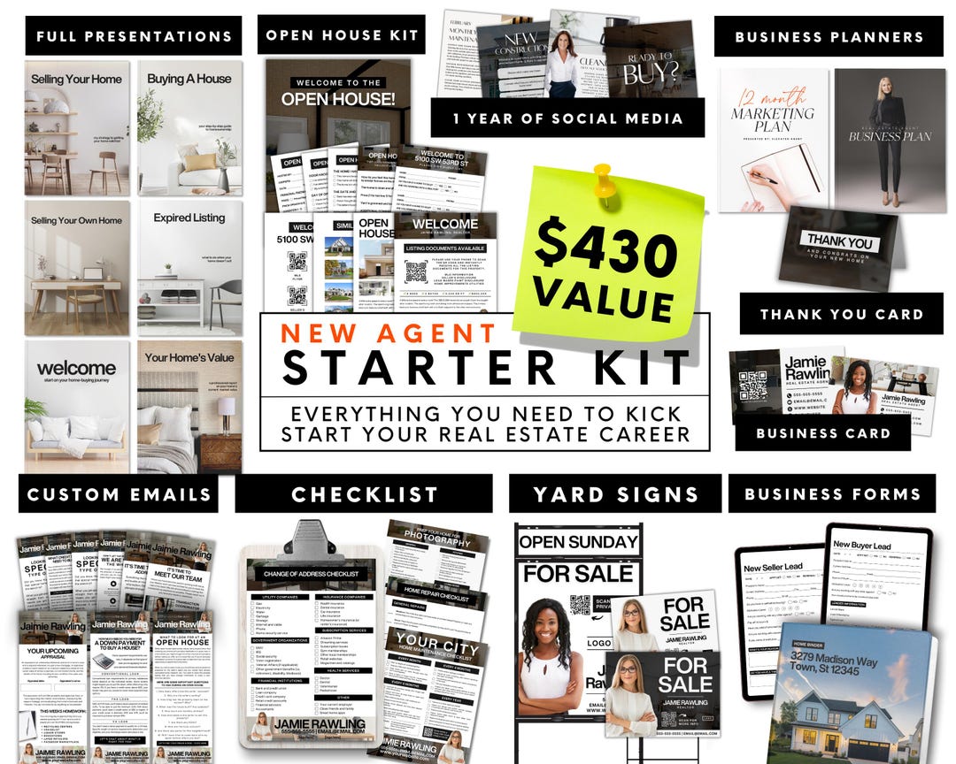 Real Estate New Agent Kit, Listing Presentation, Real Estate Template ...
