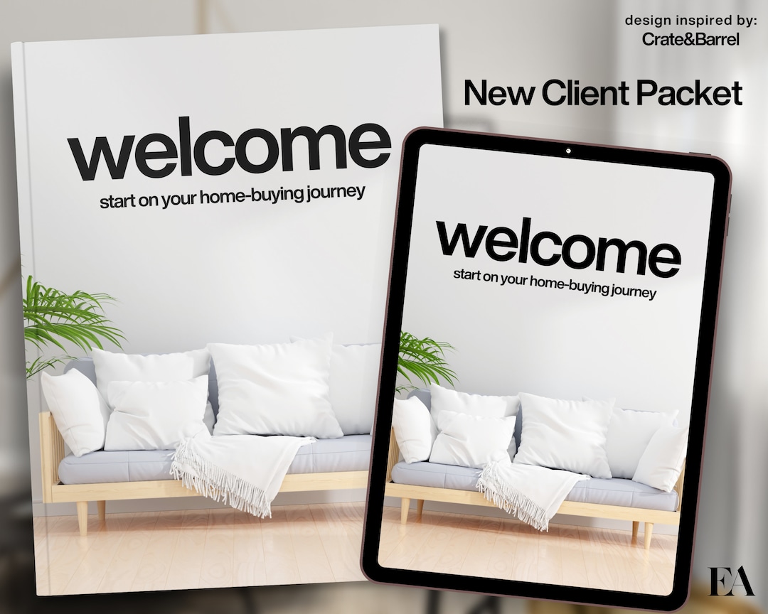 Real Estate Welcome New Client Packet, Client Welcome Packet Template ...