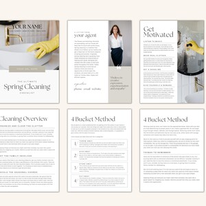 Real Estate Spring Cleaning Checklist, Real Estate Template, Realtor ...