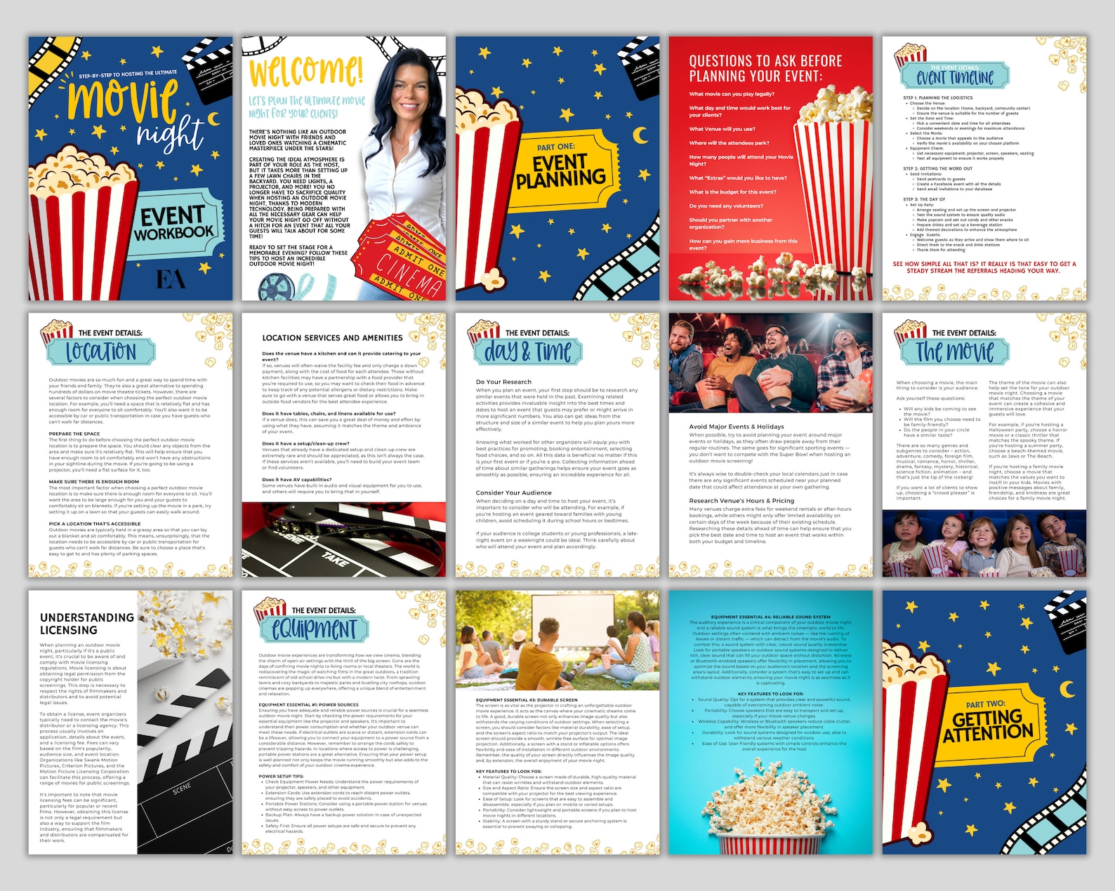 Movie Night Real Estate Client Event Bundle, Movie Night Template ...