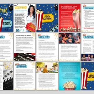 Movie Night Real Estate Client Event Bundle, Movie Night Template ...